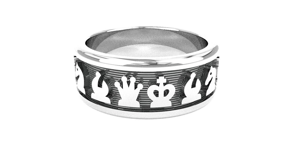 Royal Checkmate Chess Ring - Etsy