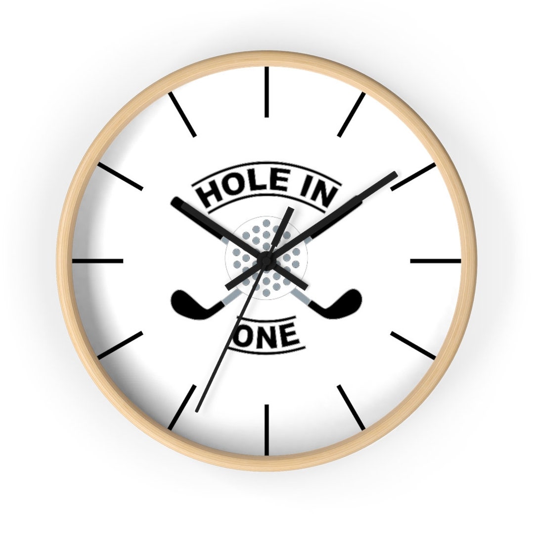 Hole in One Golf Wall Clock - Etsy