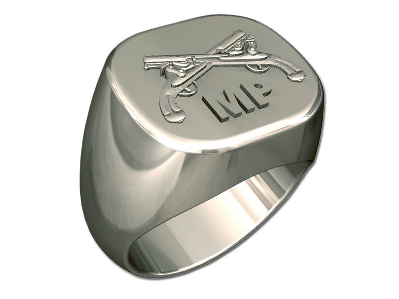 Mens Army Military Police Ring - Etsy