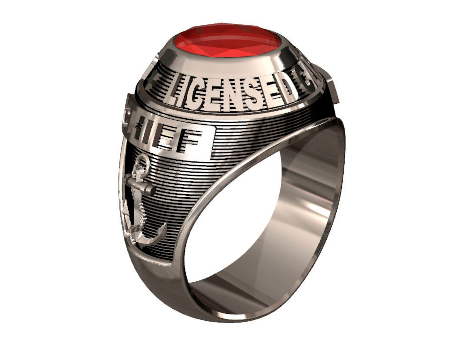 USCG Licensed Captains Ring - Etsy