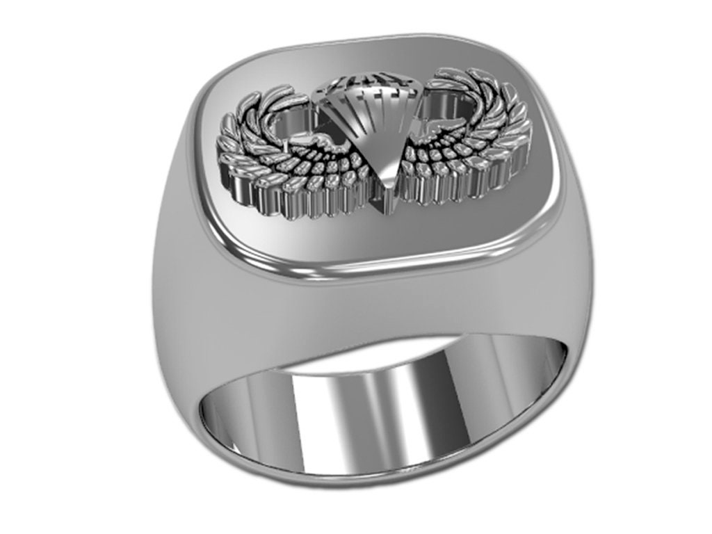 Mens BASIC PARACHUTE BADGE Ring - Etsy