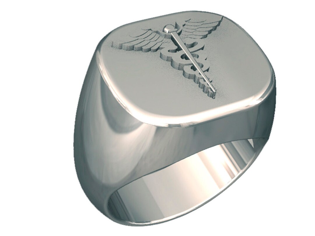 Mens HOSPITAL CORPSMAN BADGE Ring - Etsy