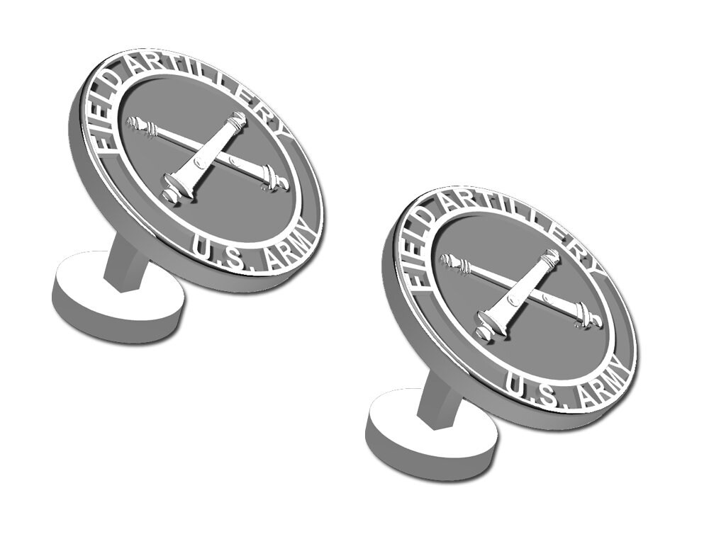 Army Cufflinks - Artillery Sterling Silver Cufflinks - Etsy