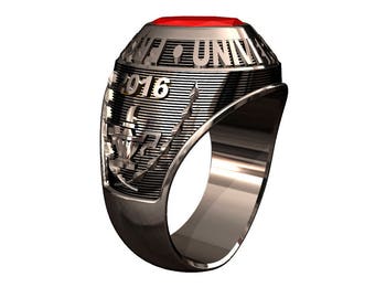 Mens Army Military Police Ring - Etsy