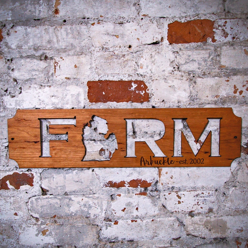 Custom Farm Sign - Etsy