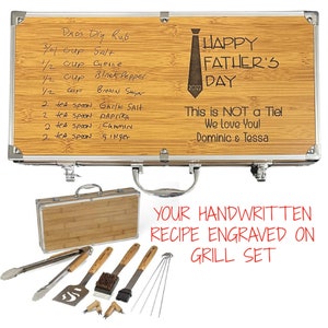 Father's Day BBQ Grilling Set, Grill Set, Personalized Grill Set ...