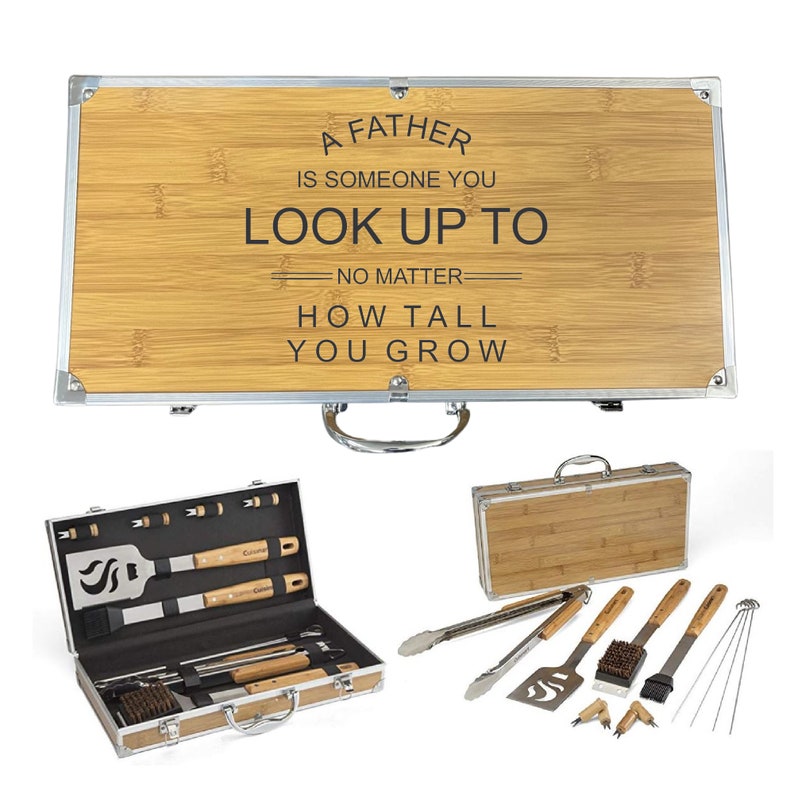 Father's Day BBQ Grilling Set Grill Set Personalized - Etsy