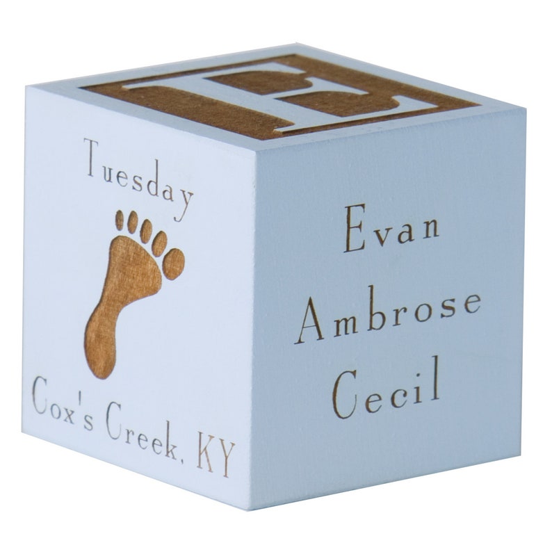 Personalized Baby Boy Cube New Baby Boy Gift Newborn Baby | Etsy