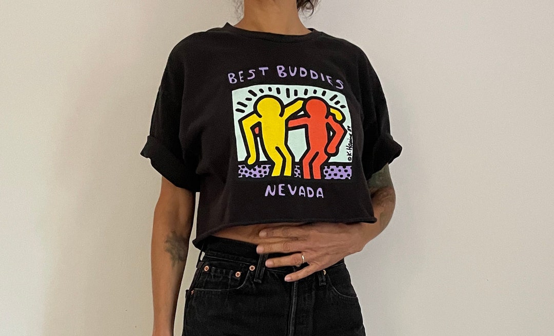 Vintage Nineties Keith Haring Print Tee - Etsy