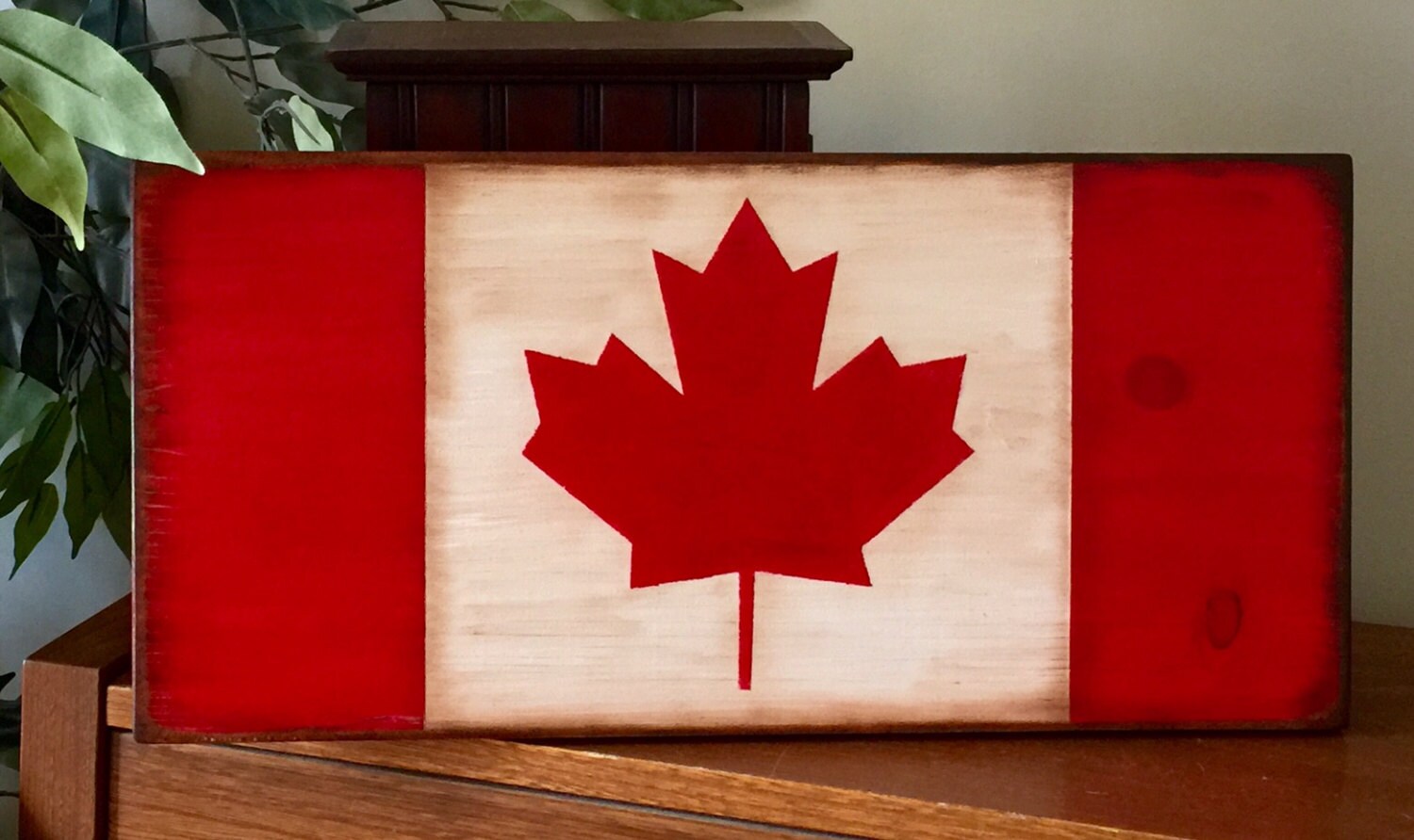 Canadian Flag Wooden Primitive Rustic Sign - Etsy Canada