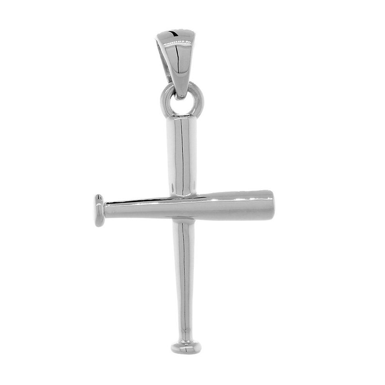26mm Cross Baseball Bats Charm in Sterling Silver - Etsy