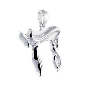 Sharp Infinity Chai Charm in Sterling Silver - Etsy