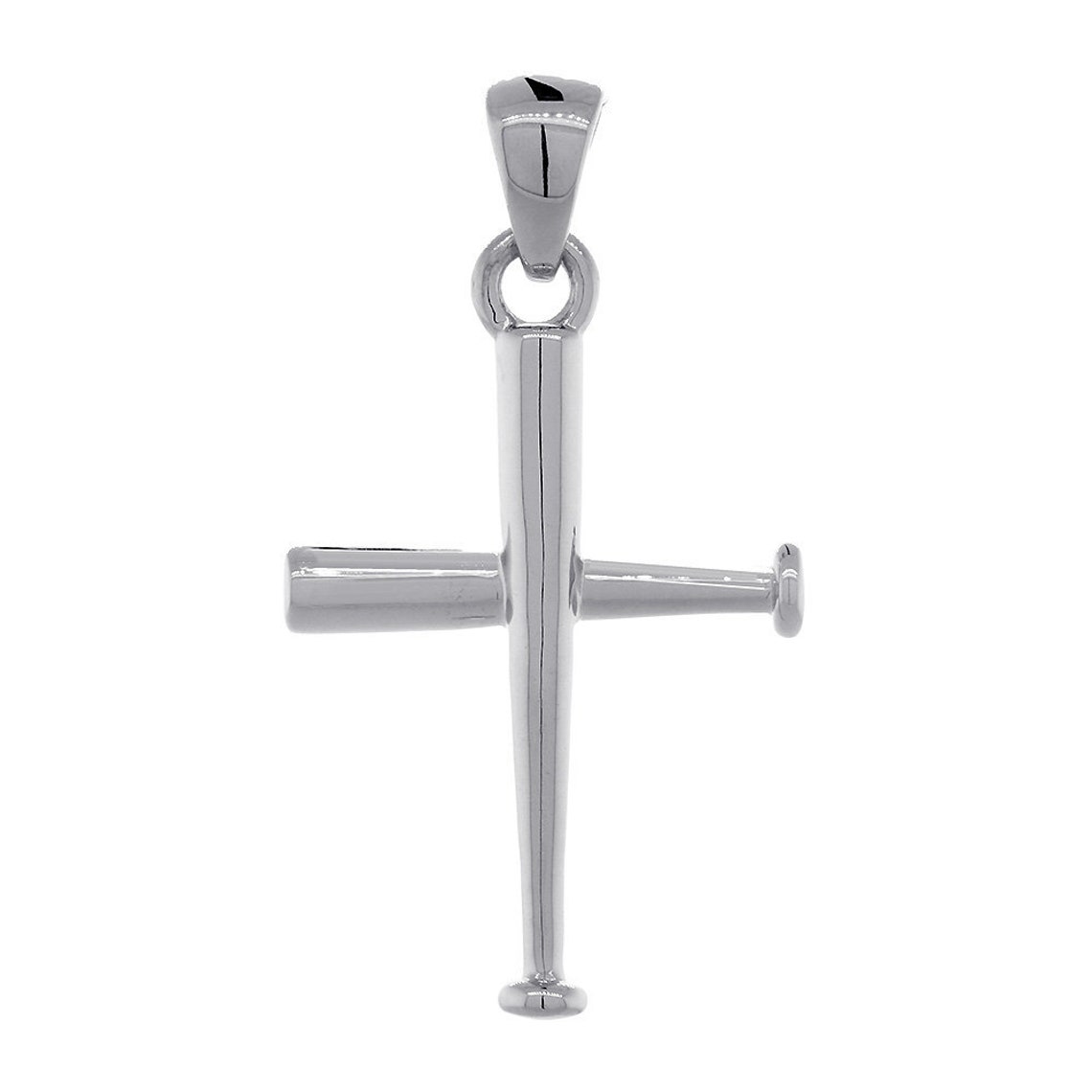 26mm Cross Baseball Bats Charm in Sterling Silver - Etsy