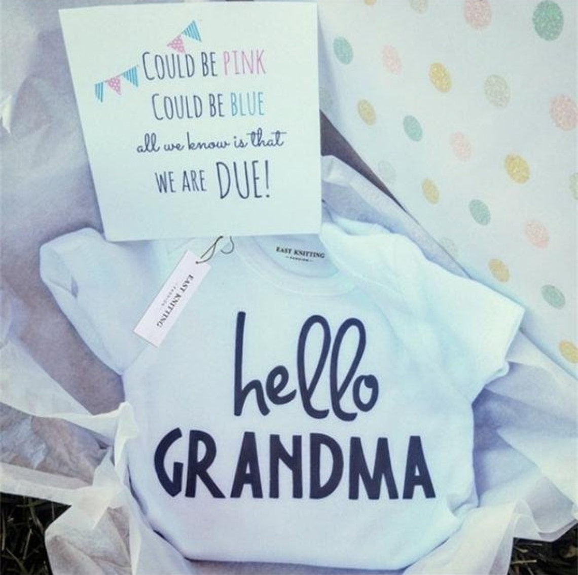 Hello Grandma Baby One-piece Outfit Size 0-3 Mos - Etsy