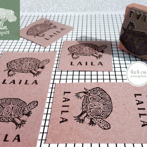 Turtle Stamp - Etsy