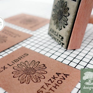 Marguerite: Personalised Rubber Stamp (3x4 Cm) - Etsy