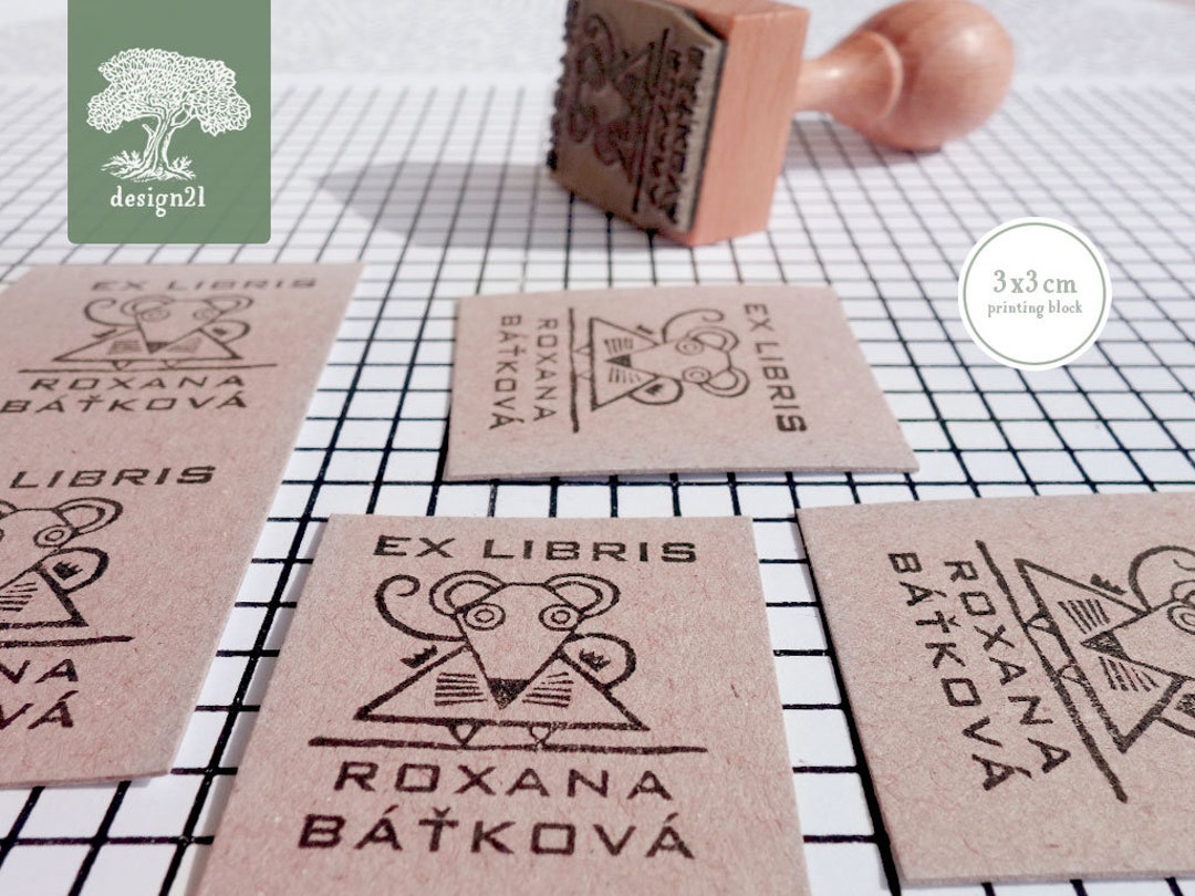 Mouse: Personalised Rubber Stamp (3x3 Cm) - Etsy