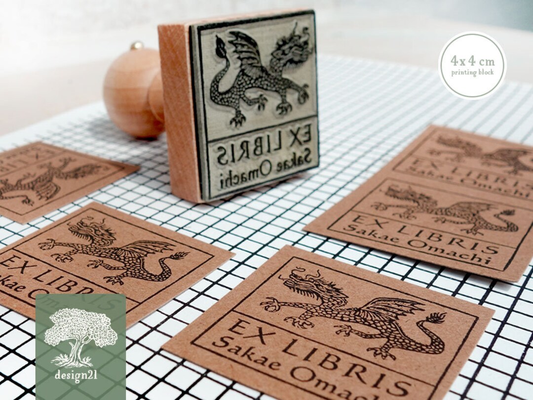 Chinese Dragon: Personalised Rubber Stamp (4x4 Cm) - Etsy