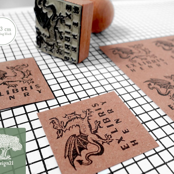 Dragon Rubber Stamp - Etsy