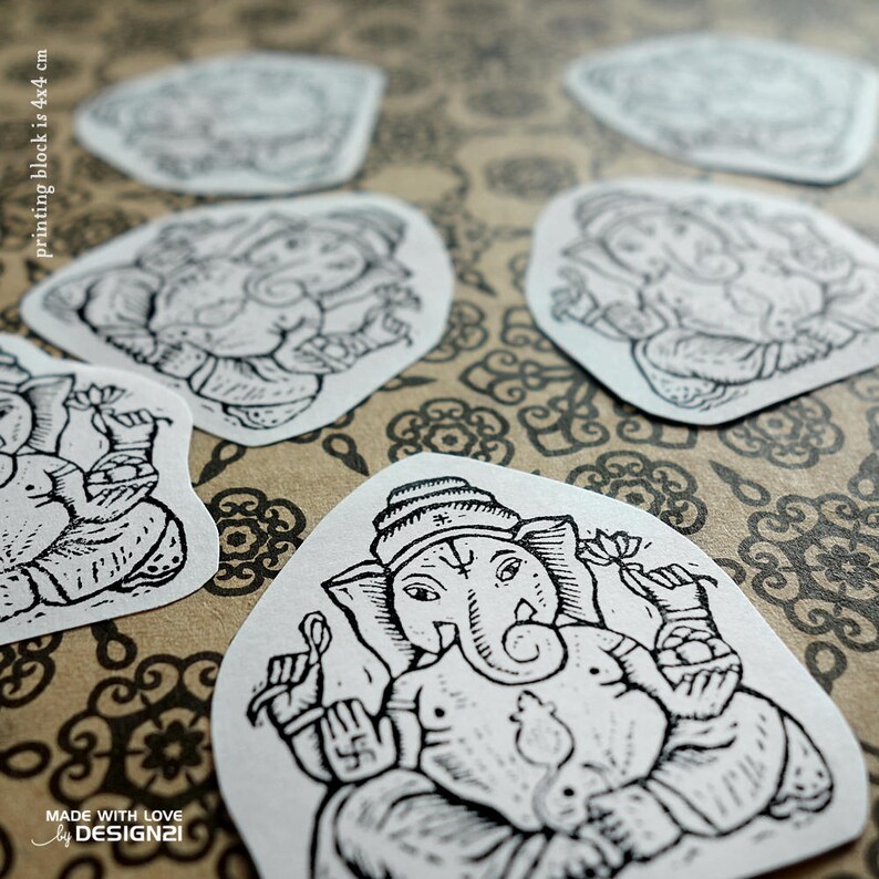 Ganesha: Stamp (4x4 Cm) - Etsy