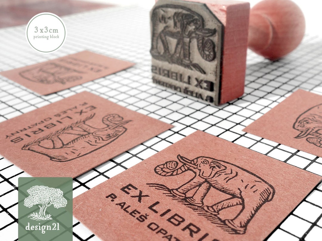 Elephant: Personalised Stamp (3x3 Cm) - Etsy