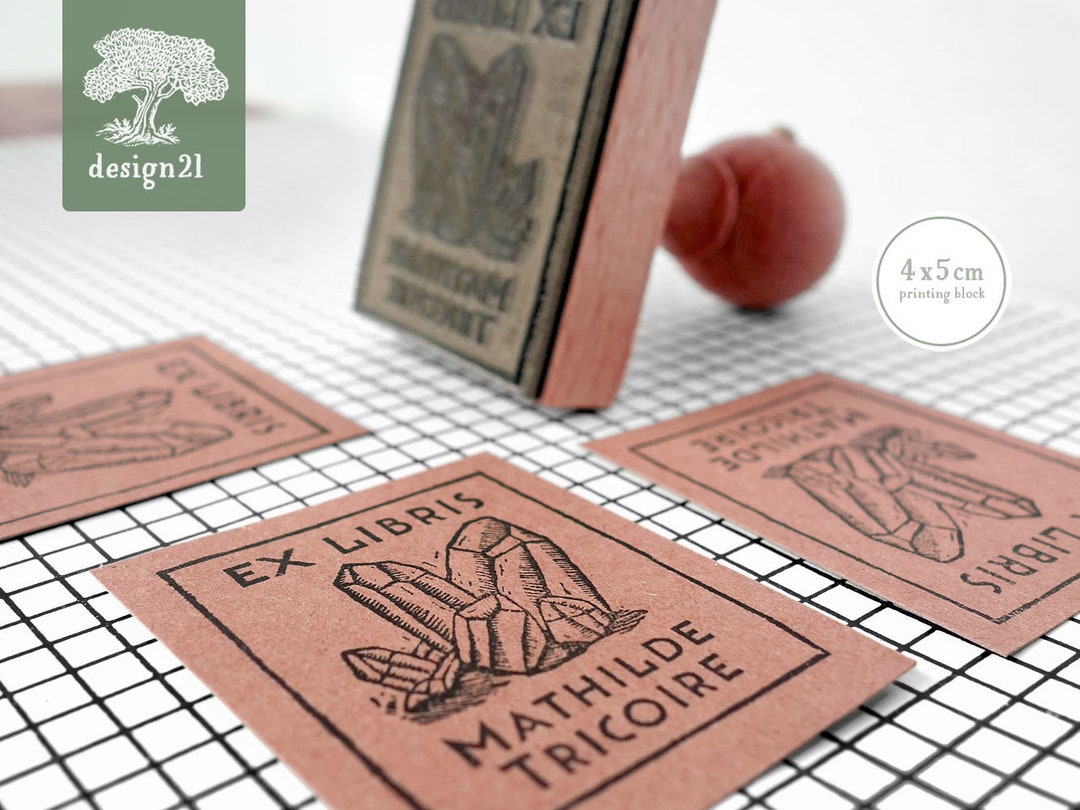Crystal: Personalised Rubber Stamp (4x5 Cm) - Etsy
