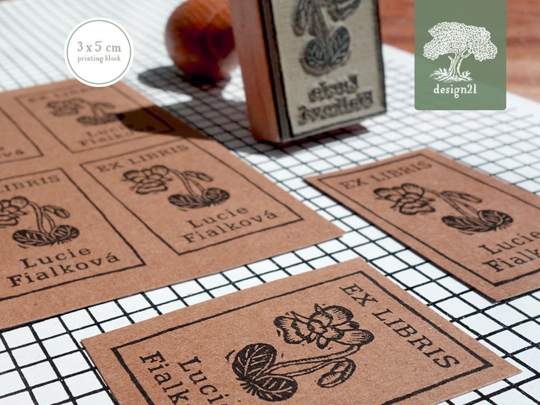 Violet: Personalised Rubber Stamp (3x5 Cm) - Etsy