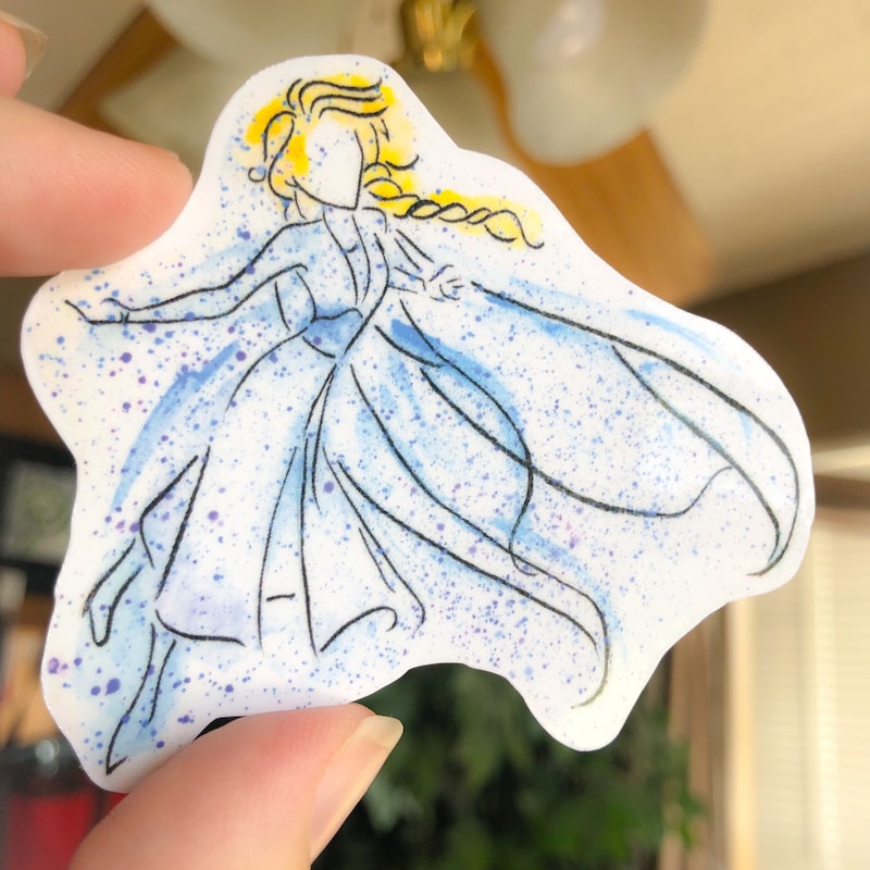 Elsa Stickers - Etsy