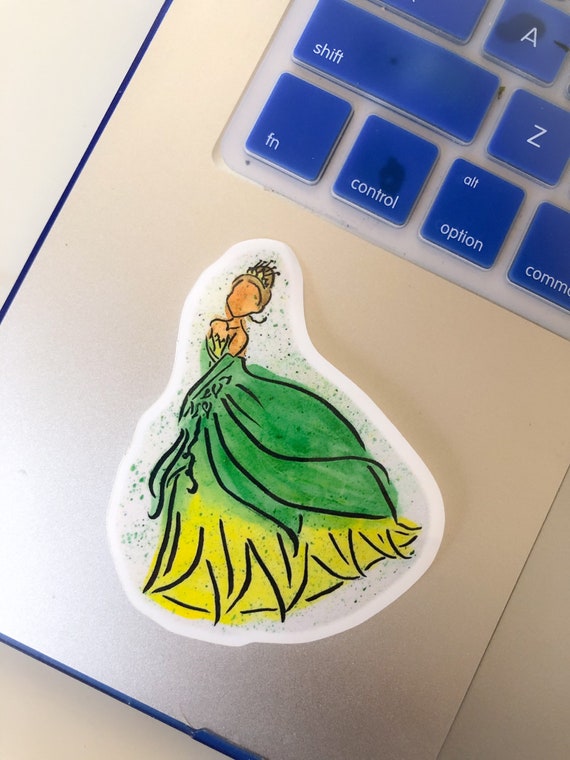 Princess Tiana Die Cut Vinyl Sticker Princess and The Frog Water ...