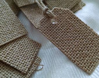 Burlap Gift Tags - Etsy