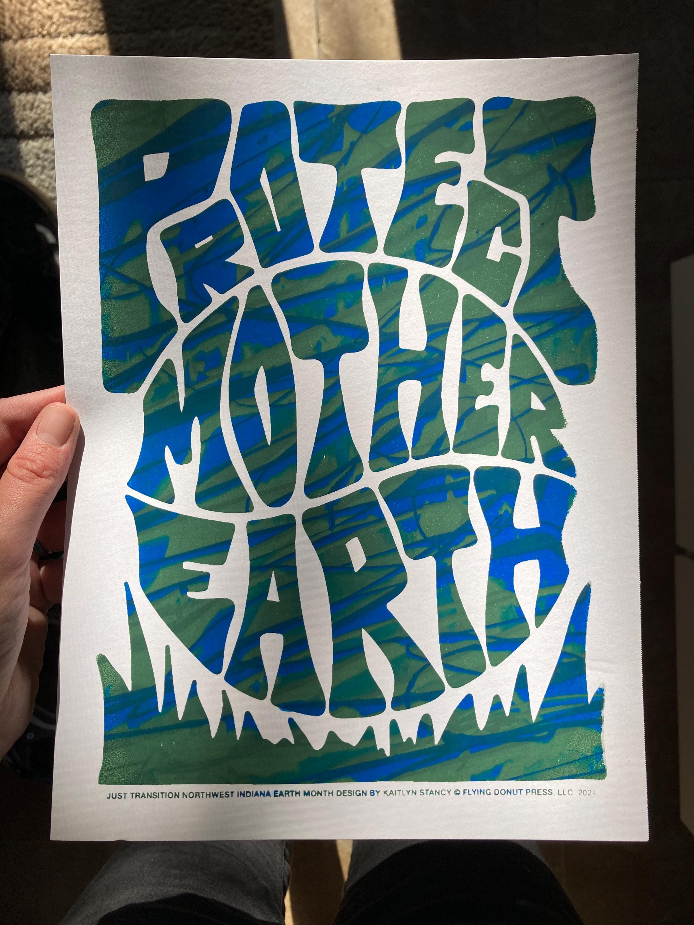 Protect Mother Earth (screen Print) - Etsy