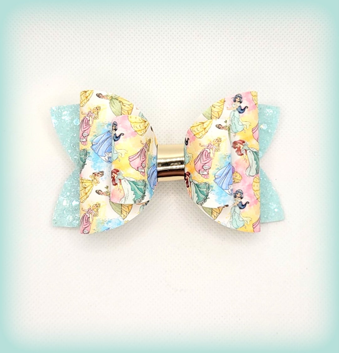 Princess Bow...princesses Bow...disney Inspired Bow...disney Princesses ...
