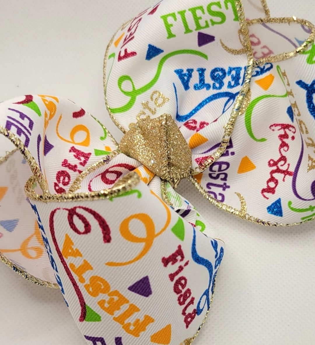 Fiesta Bow....glitter Fiesta Bow...fiesta Hair Bow...glitter Fiesta ...