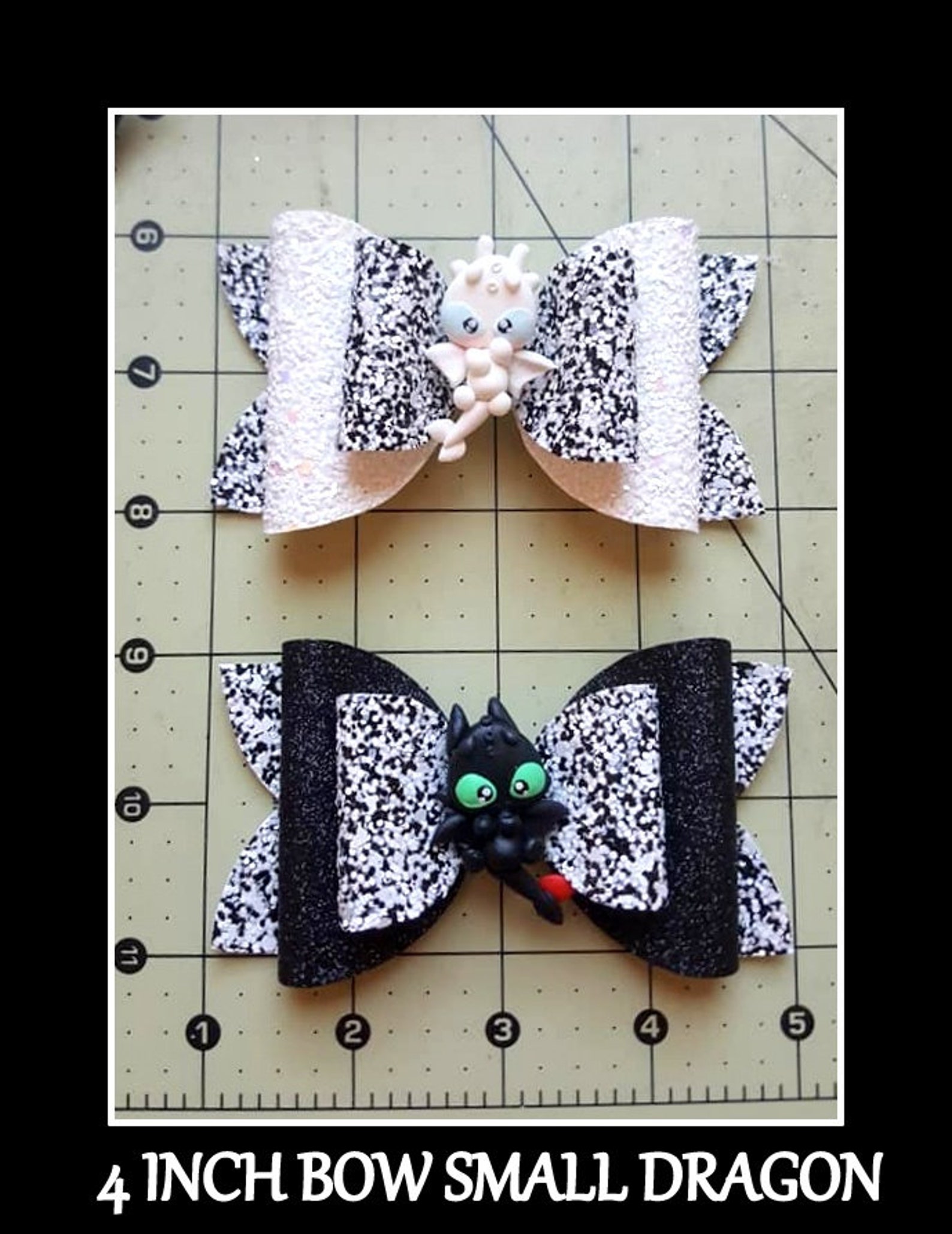 Dragon Bow...Toothless Bow...Light Fury Bow..Glitter Bow..5 | Etsy