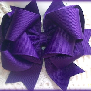 Pansy Purple Hair Bow....girls Hair Bow...toddler Hair Bow..infant Hair ...