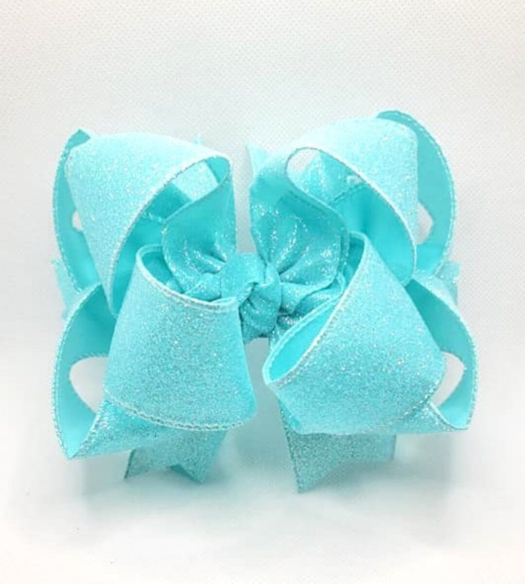 Glitter Bow...glitter Bows....aqua Glitter Bow...sparkly Bow..glitter ...