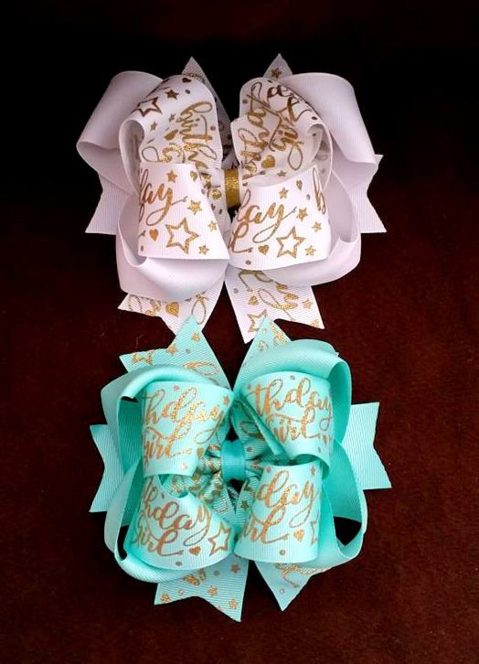 Birthday Bow....birthday Girl Hair Bow...birthday Girl - Etsy