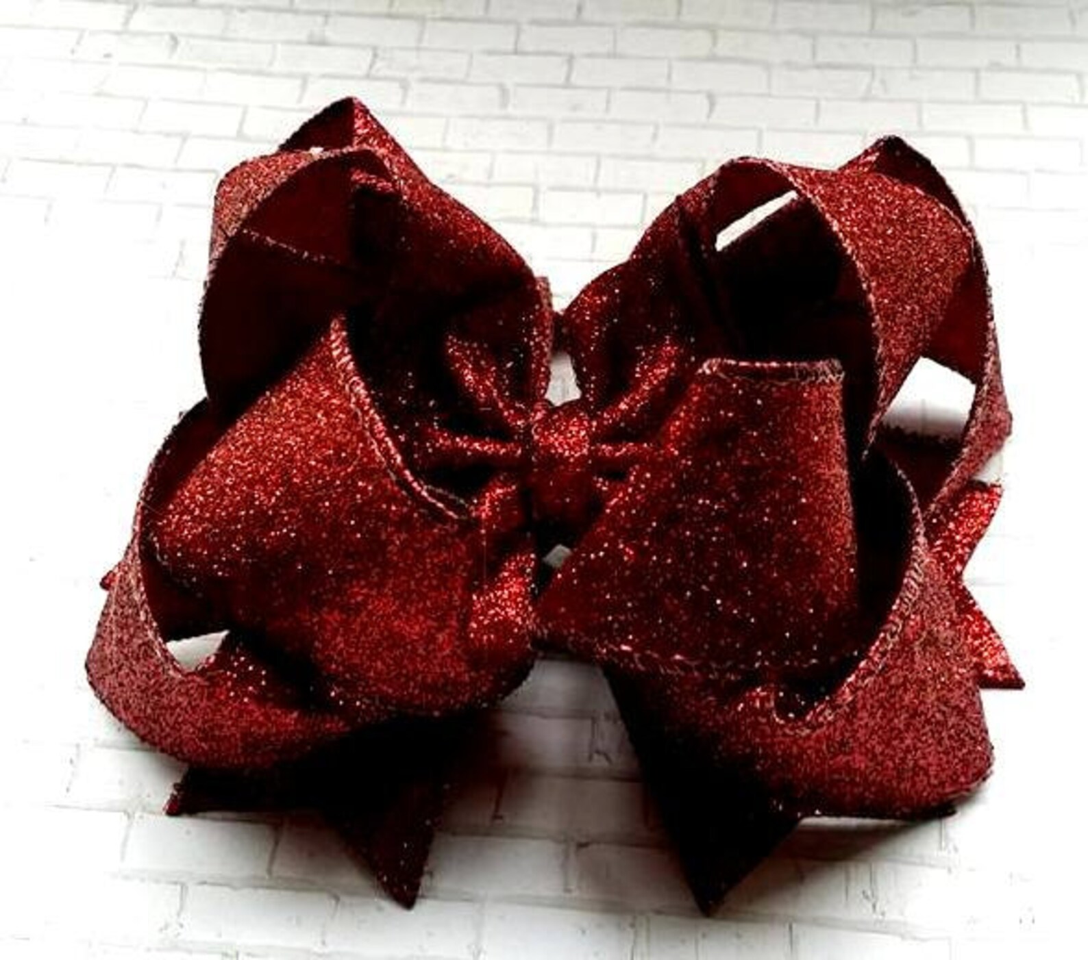 Scarlet Bow...scarlet Glitter Bow...scarlet Christmas | Etsy