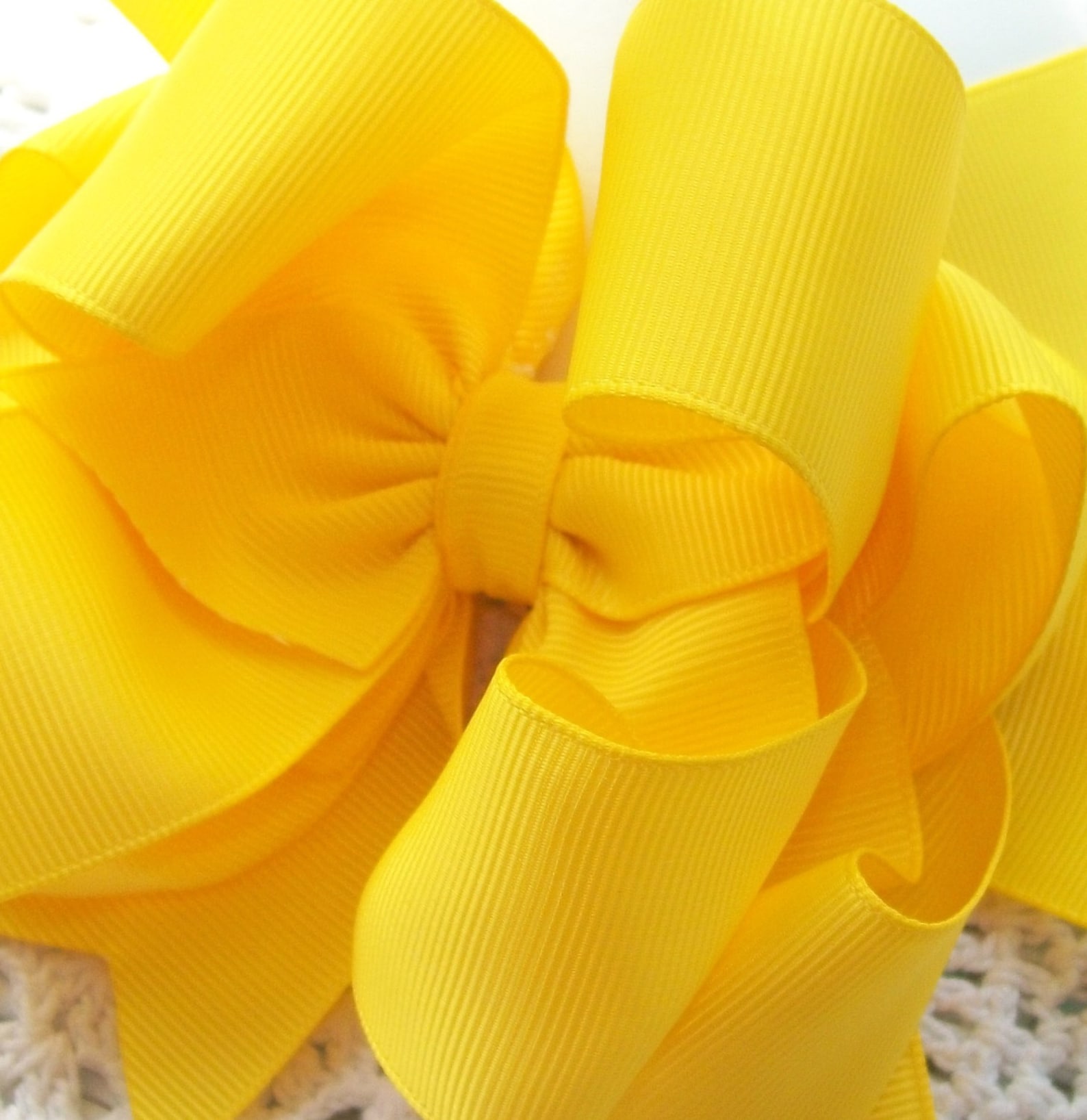 Yellow Hair Bow...school Hair Bow..yellow Hair Bows....yellow | Etsy