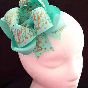 Birthday Bow....birthday Girl Hair Bow...birthday Girl - Etsy