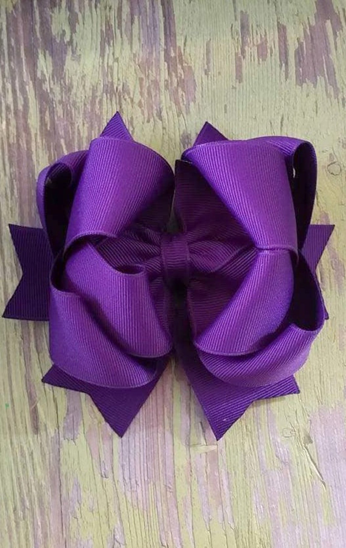 Solid Color Hair Bow...White Hair Bow...Boutique Hair | Etsy