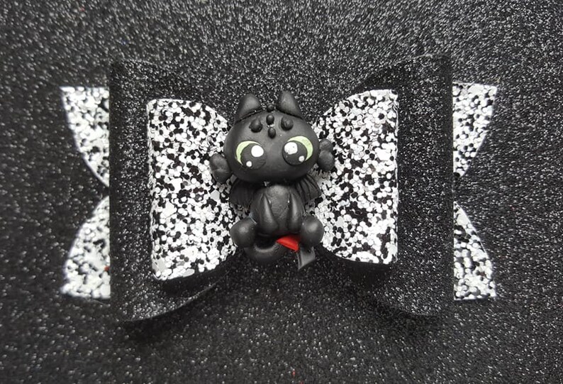 Dragon Bow...toothless Bow...light Fury Bow..glitter Bow..5 - Etsy