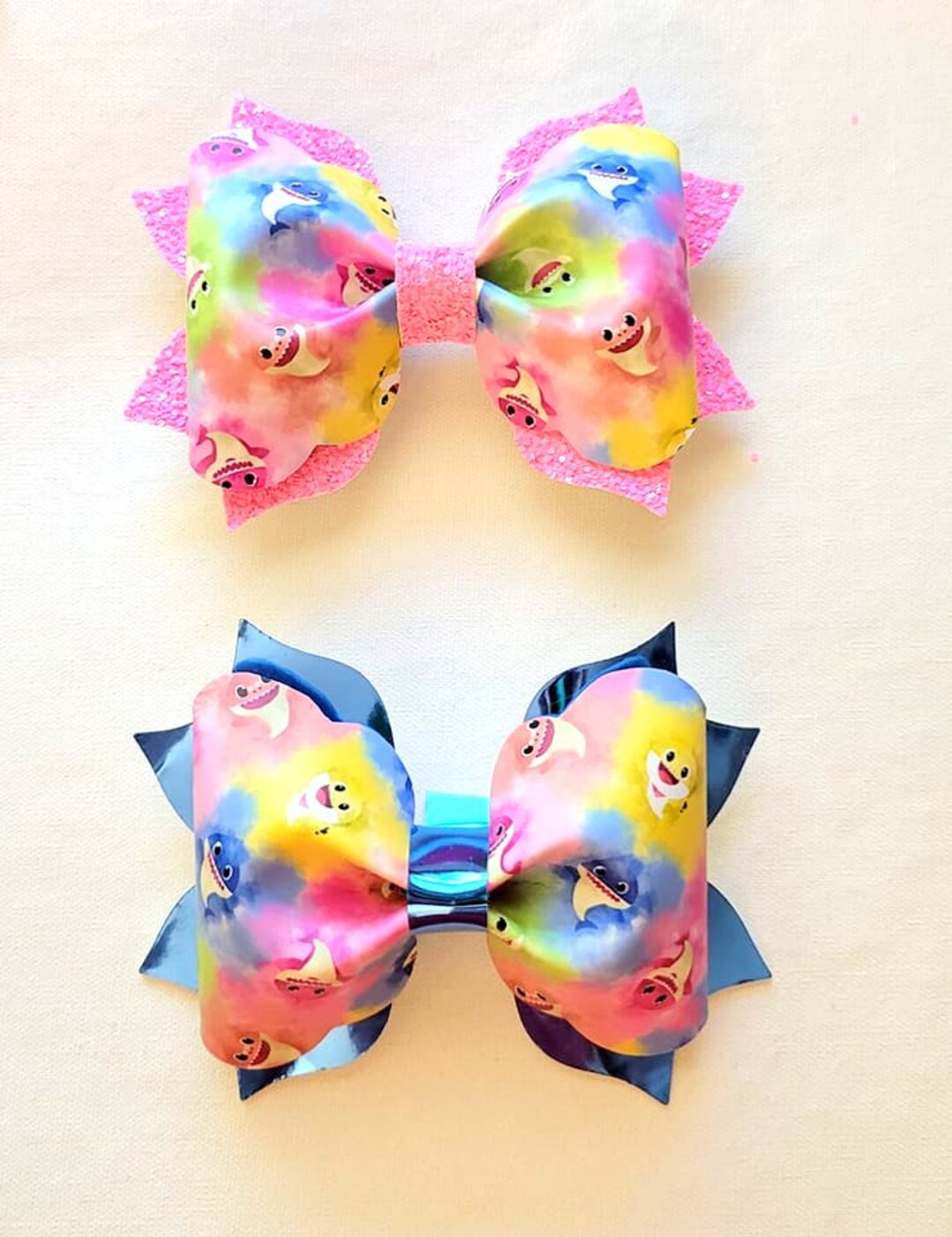 Baby Shark...baby Shark Bow...baby Sharks..pink Baby - Etsy