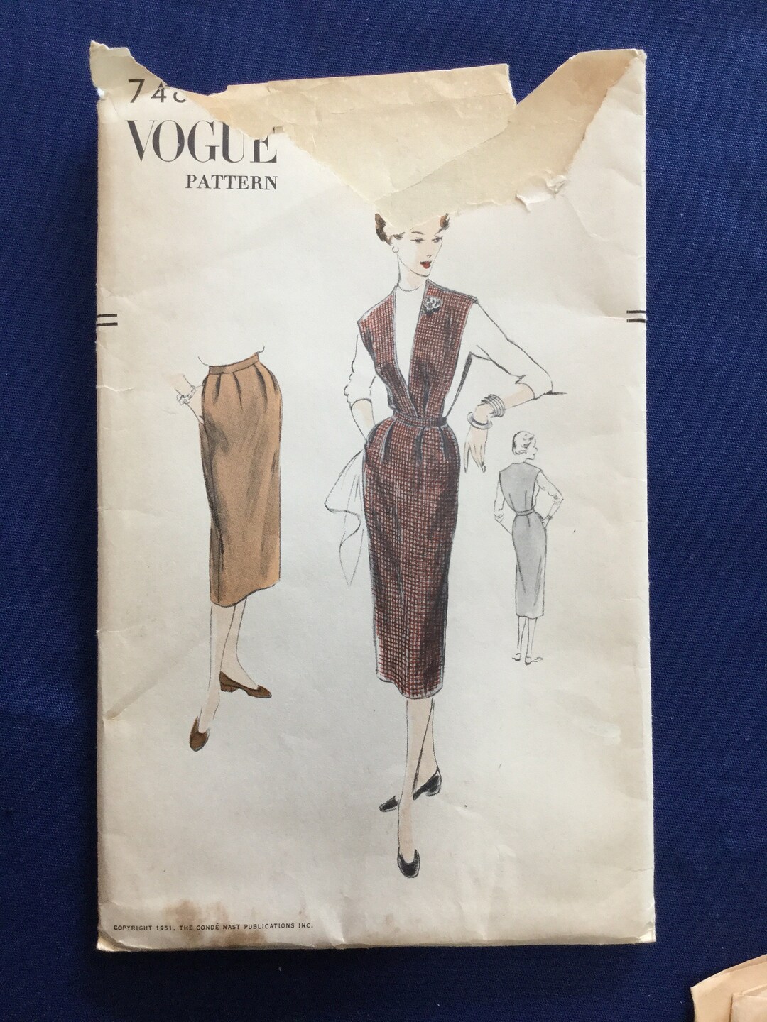 Vintage Vogue Pattern 7464 - Etsy