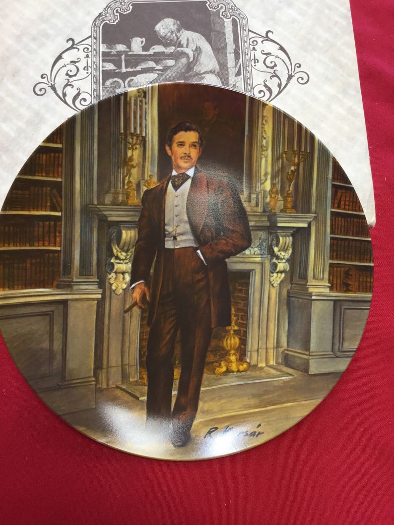 Rhett Butler Collectors Plate - Etsy