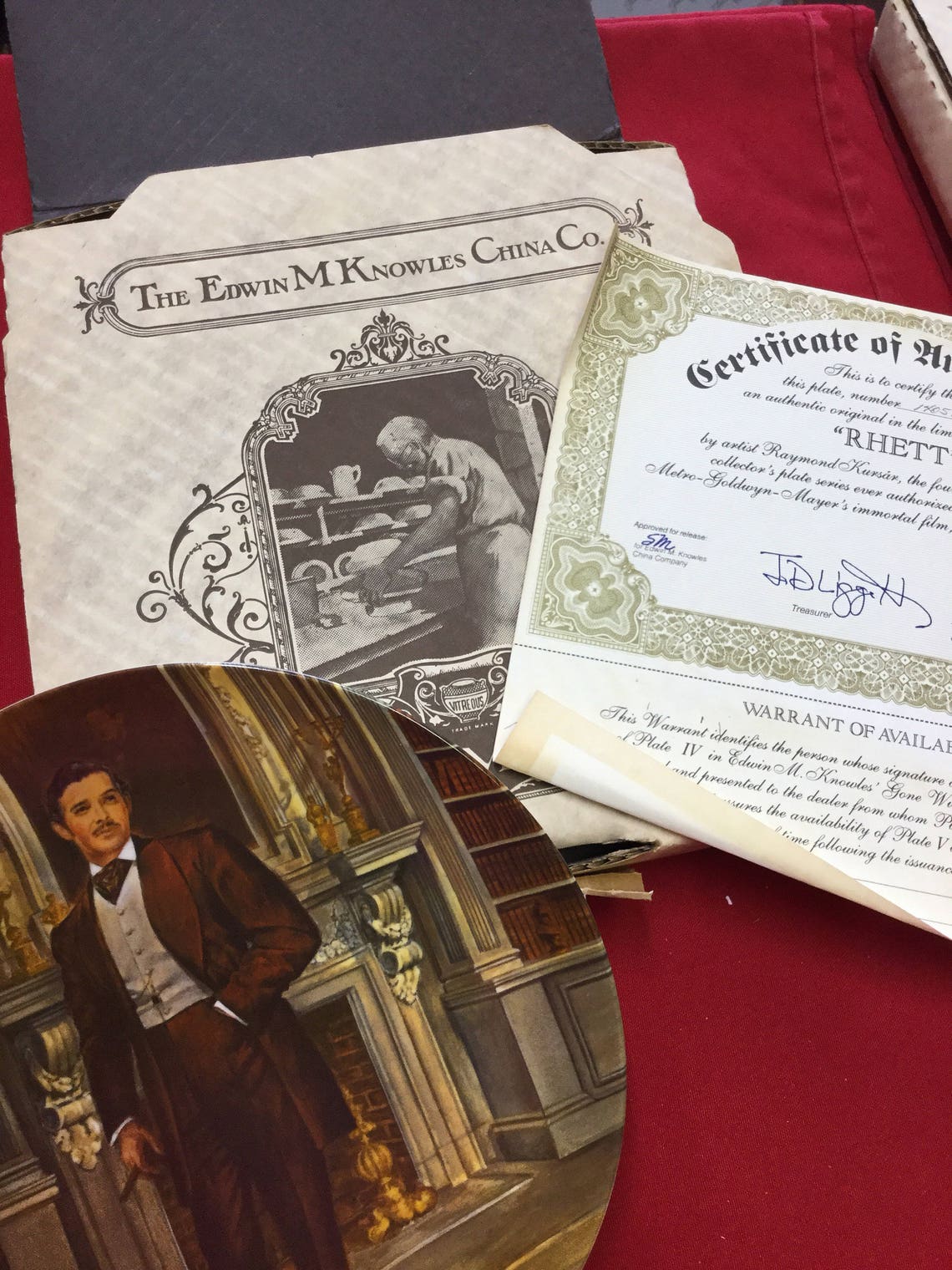 Rhett Butler Collectors Plate | Etsy