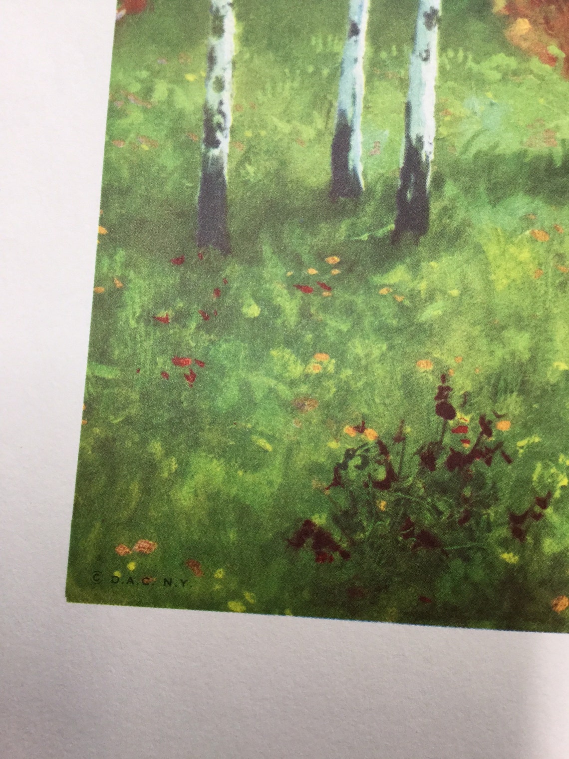 Vintage Rod Palmer Litho Print “autumn Leaves” - Etsy