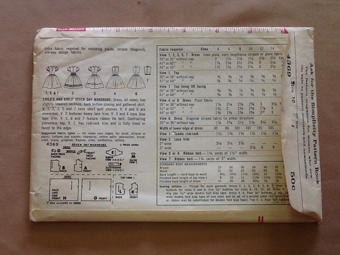 Simplicity 4369 - Etsy