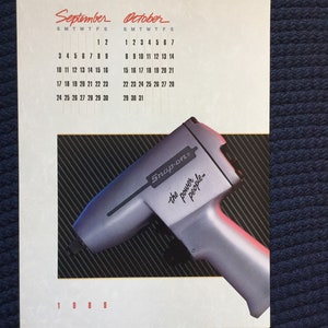 Snap-on Tool Calendar 1989 - Etsy
