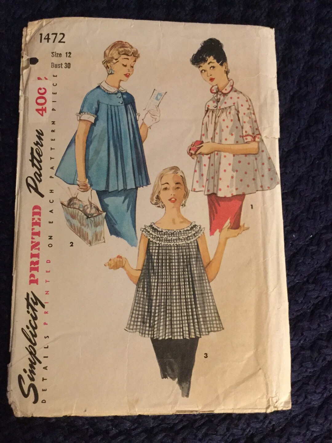 Vintage Simplicity Pattern 1472 - Etsy